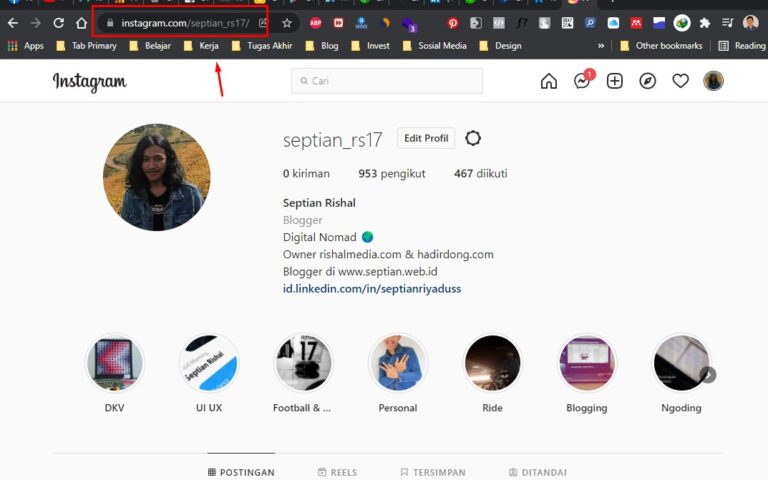 [Terlengkap] Cara Melihat Link Instagram Sendiri